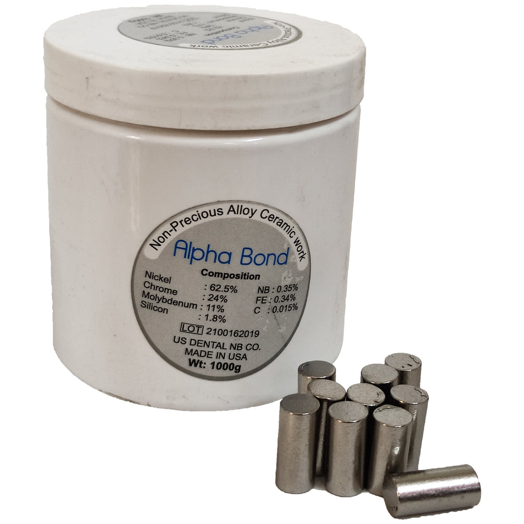 Alpha Bond Non-Precious Ni-Cr Dental Ceramic Alloy Metal