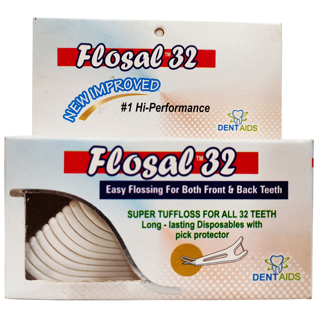 Flosal 32 (Dental Flossers for Front & Back Teeth)