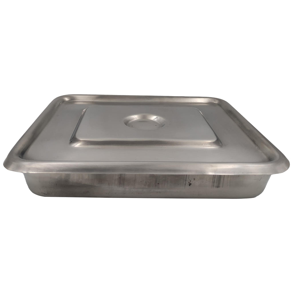 Instrument Tray With Lid Stainless Steel 12 x 10 inch